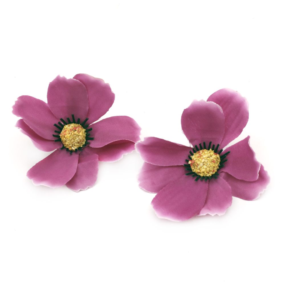 Floare cosmos 75 mm cu butuc pentru montare mov - 10 bucăți |⭐ emart.ro⭐