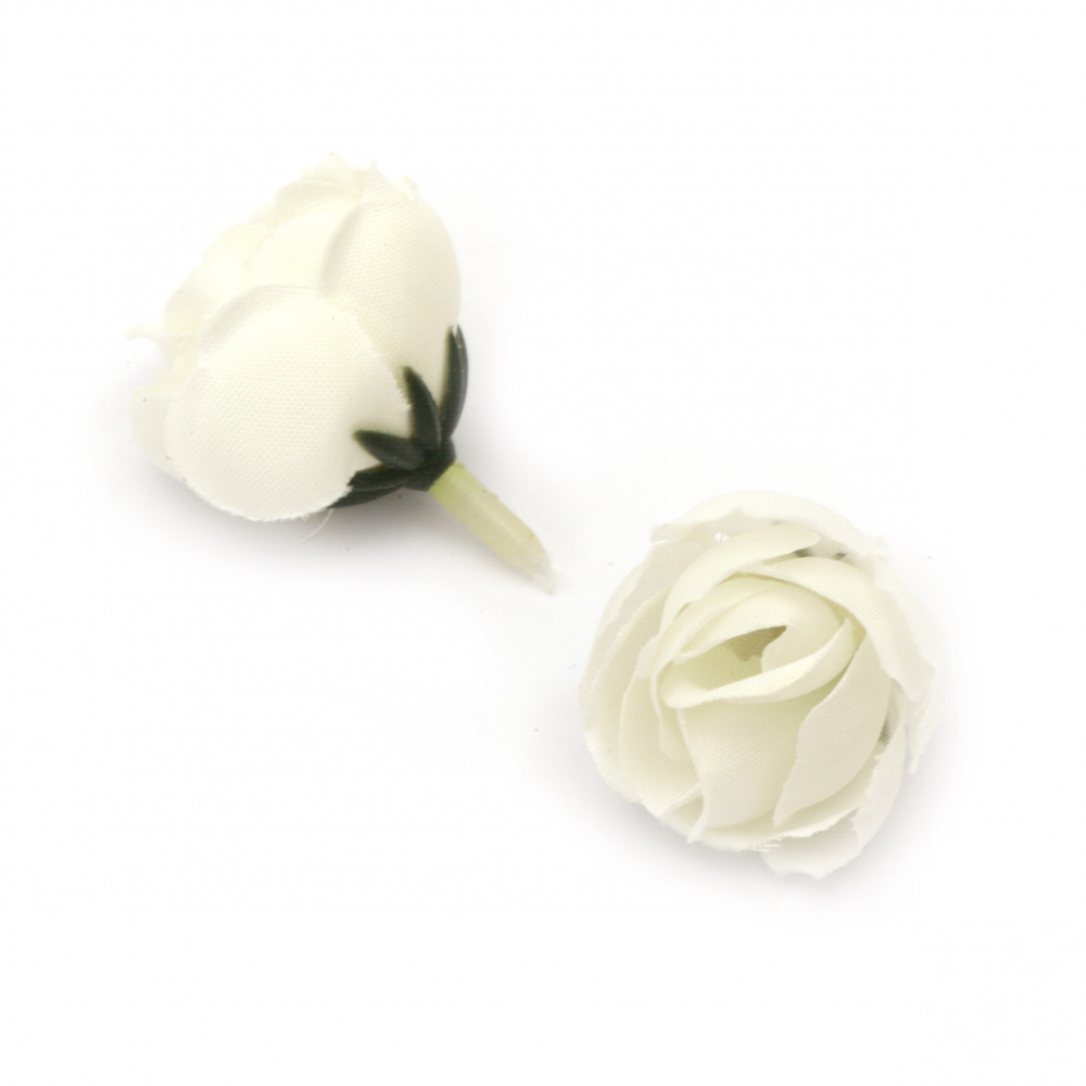 Floare trandafir 30 mm cu boboc pentru montare sampanie -10 bucati |⭐ ...